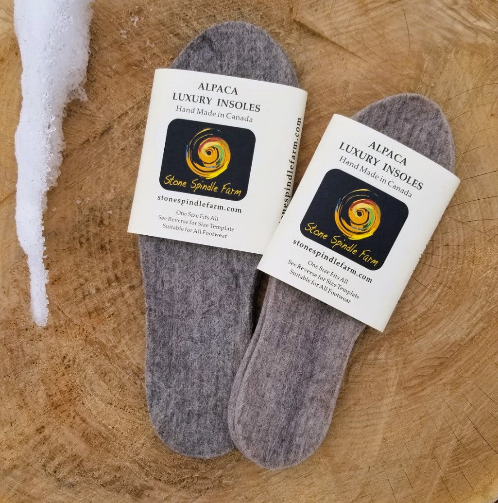 Alpaca Insoles – Stone Spindle Farm